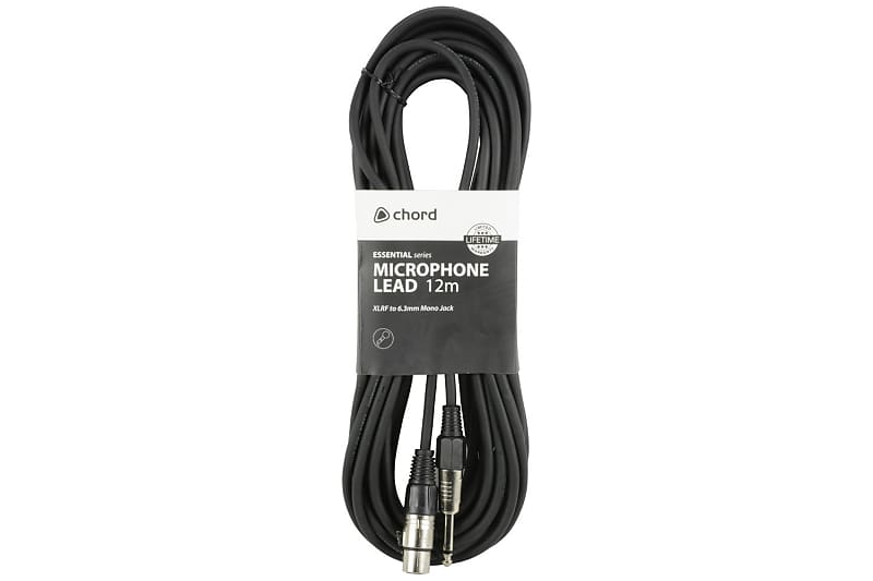 Chord Essential Series Microphone Lead (Female XLR to Mono | Reverb