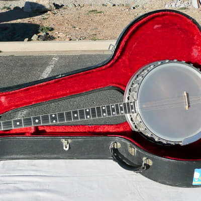 MERLIN Long Neck Five String Banjo 1966 | Reverb
