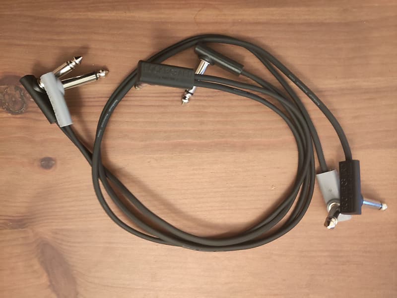 Rockboard Flat Y Patch Cable 2010s - Black | Reverb