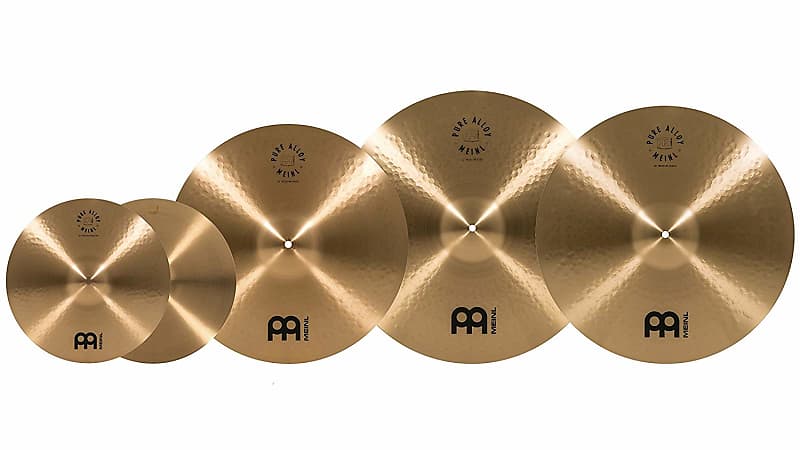 Meinl Pure Alloy Cymbal Set 15H/18C/22R+Free 20 Crash, Ching | Reverb