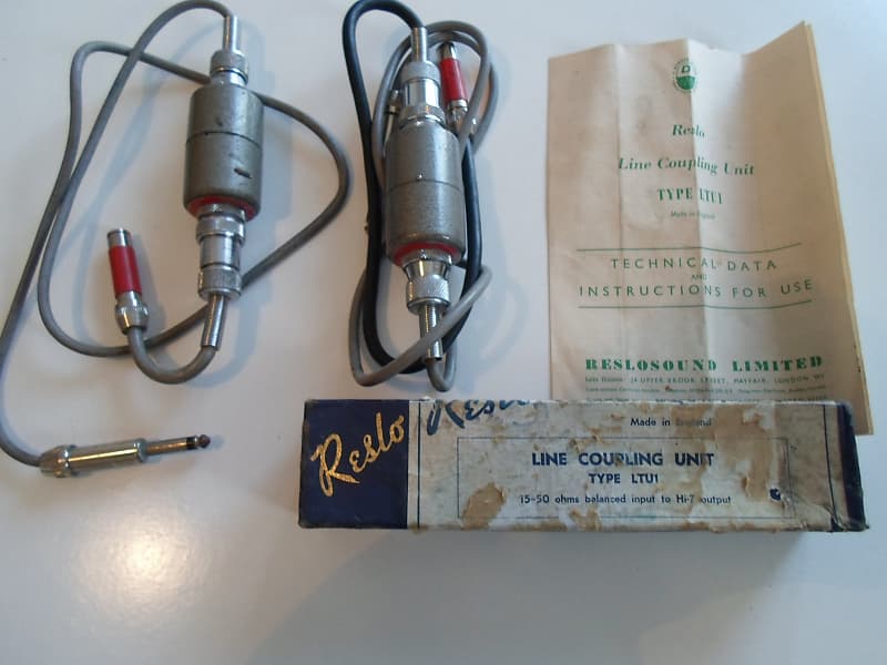Reslo TYPE LTU1 Line Coupling 1940s - Original Black | Reverb