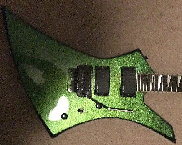 Jackson Kelly Pro 1995 Green Sparkle | Reverb