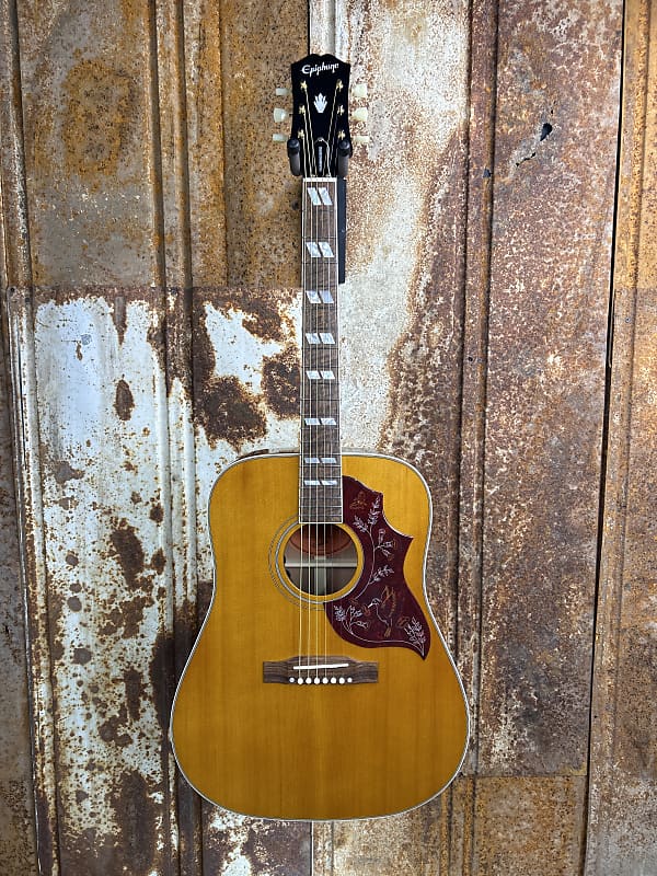 Epiphone Hummingbird Masterbilt Acoustic Electric Guitar | Reverb