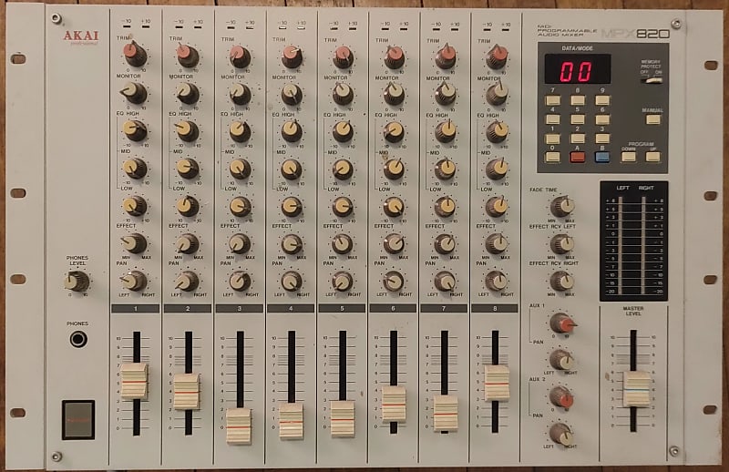 Vintage Akai MPX820 8-Channel Mixer - Programmable - MIDI | Reverb