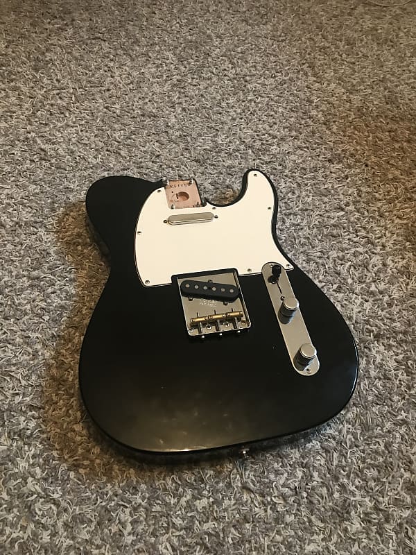 Fender Telecaster Fully Loaded Body Black | Reverb