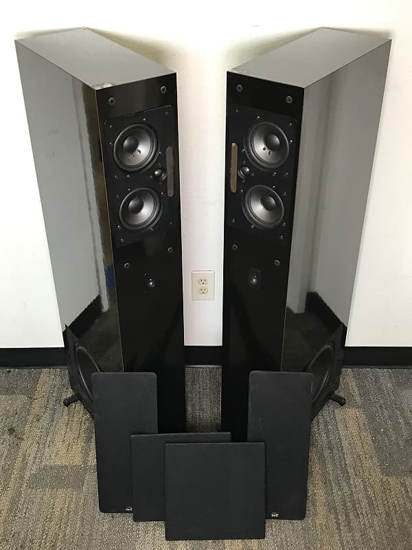 NHT VT-2 Tower Loudspeakers Black (Pair) | Reverb