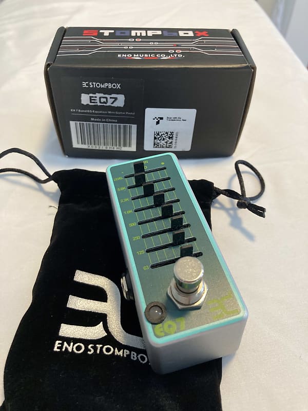 EX 7 Band EQ Equalizer Mini Guitar Pedal - Green/Teal | Reverb