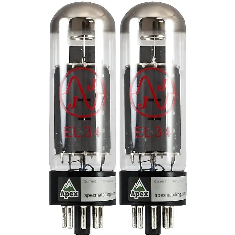 JJ Electronic EL34 Apex Burned-In Matched Pair | Reverb