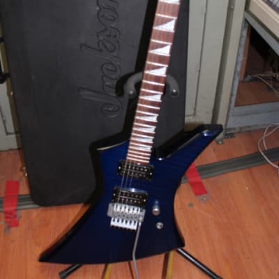 Jackson Kelly KE3 1999 Transparent Blue | Reverb