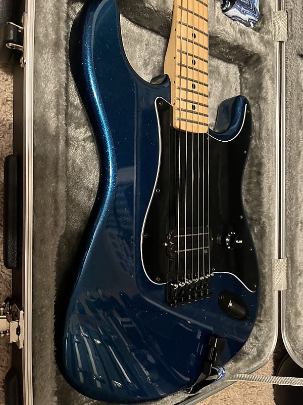 Warmoth Stratocaster Baritone 2022 Sparkle Blue | Reverb