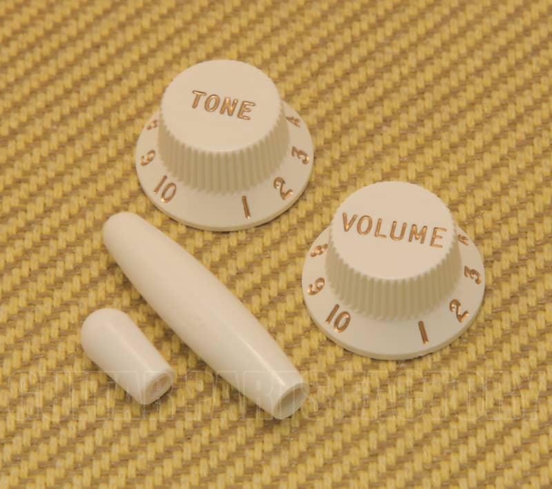 PK-FJ-P Fender Jazzmaster Parchment Knob Kit for American | Reverb