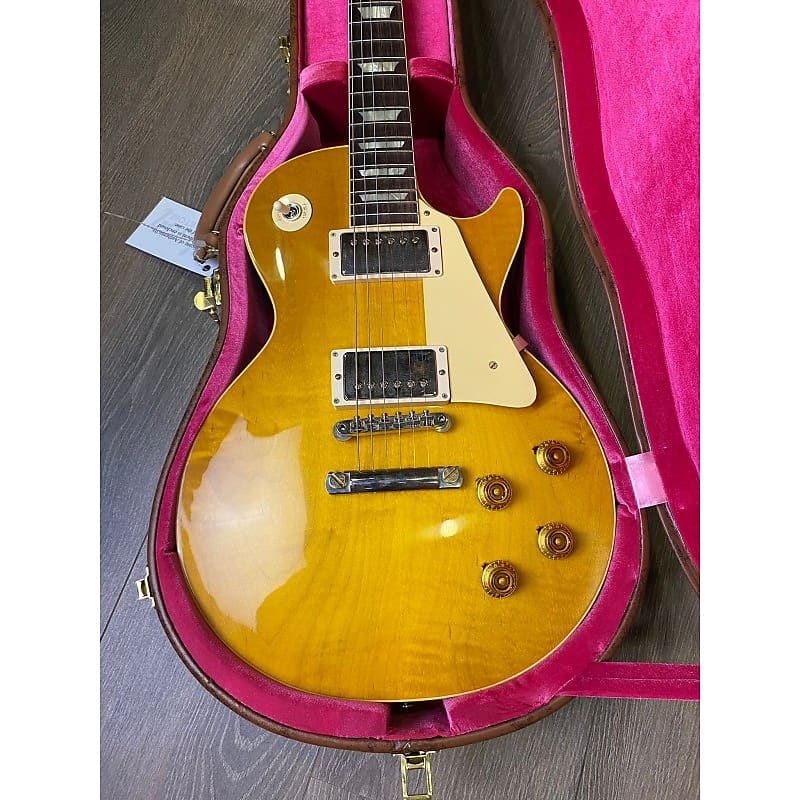 Gibson 1958 Les Paul Standard Reissue Lemon Burst | Reverb