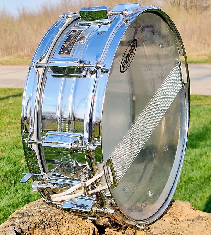 70's Pearl Made in Japan 10-Lug Chrome/Steel 14" x 5" Snare | Reverb