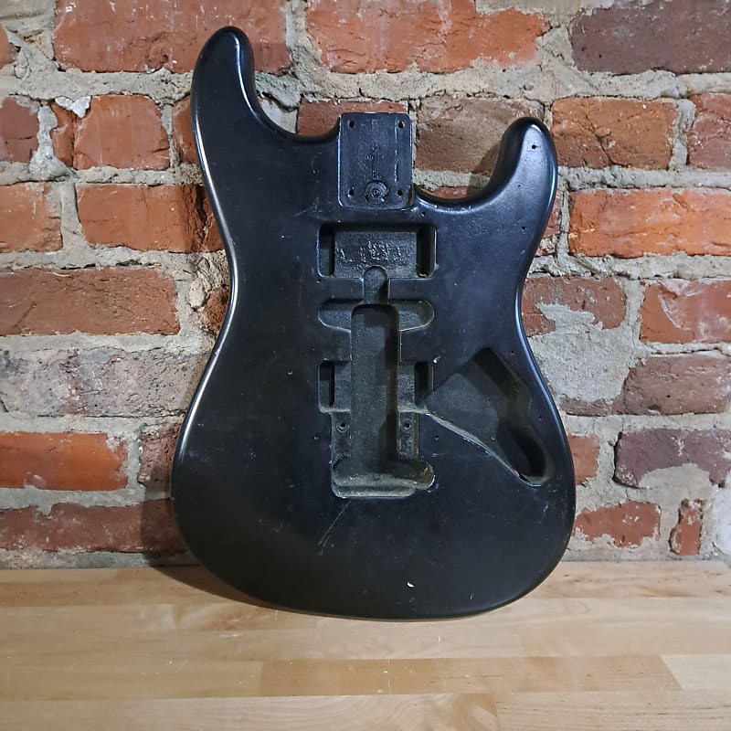 Fender Contemporary Stratocaster Guitar Body (1986 - Black) | Reverb