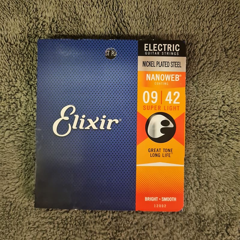 Elixir Nanoweb 12002 9-42 Electric Strings | Reverb