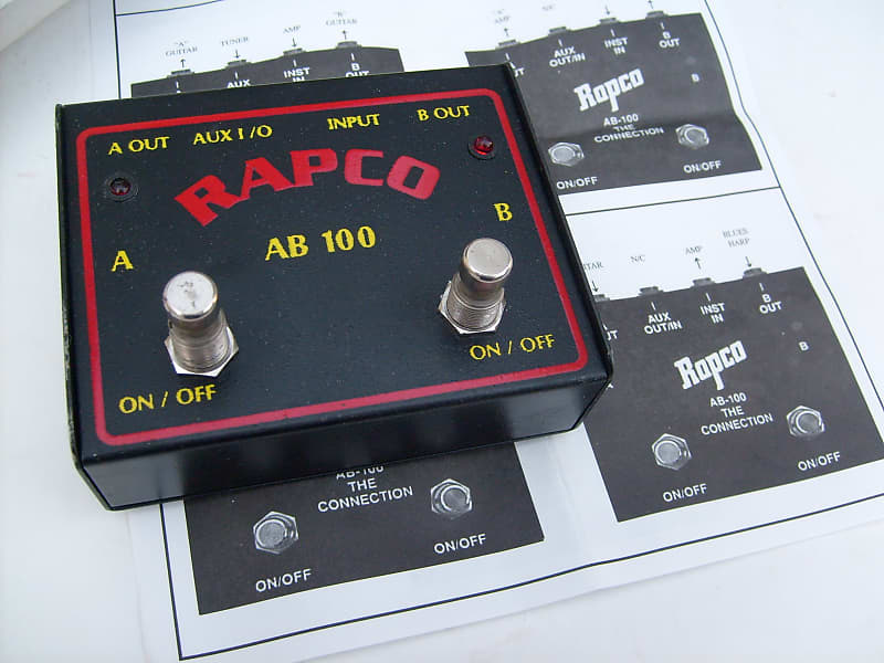 RapCo AB-100 A/B Switcher in original box with instructions | Reverb