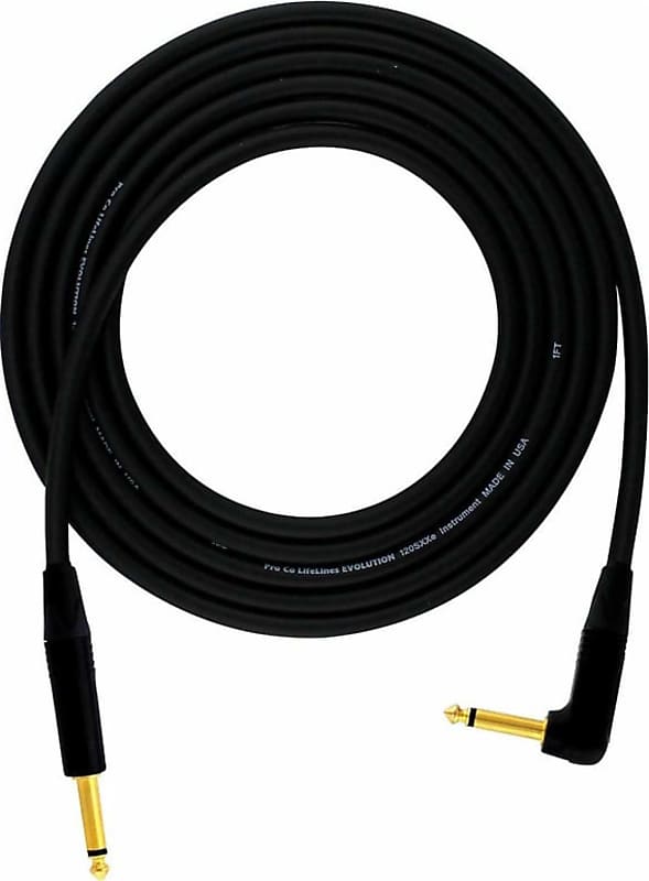 Pro Co Evolution 30ft TS-TS Angle to Straight Gold with | Reverb