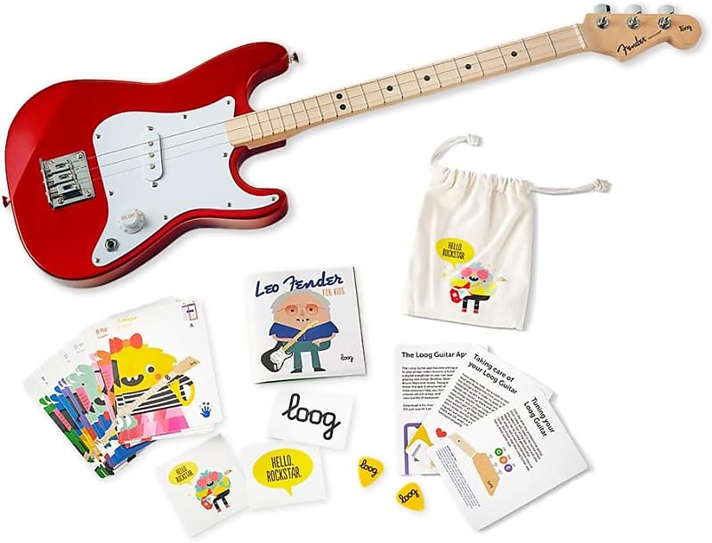 Fender x Loog Telecaster kids electric guitar 3 strings | Reverb
