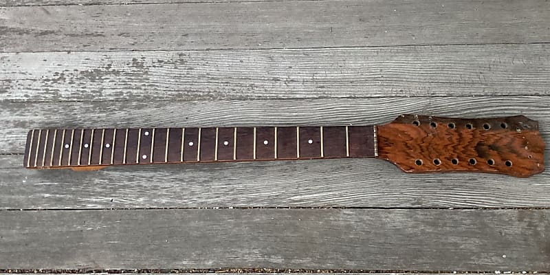 1960's Coral Longhorn 12 String Neck Brazilian Rosewood old | Reverb