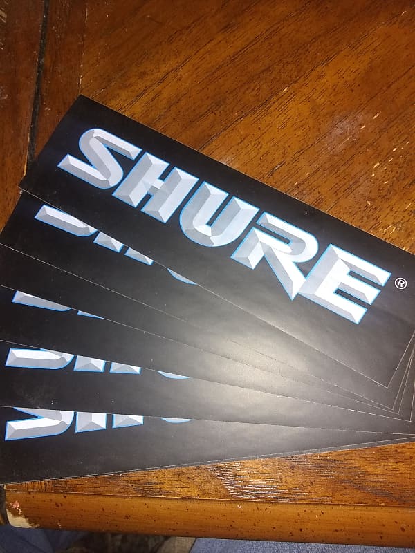 Shure Stickers | Reverb