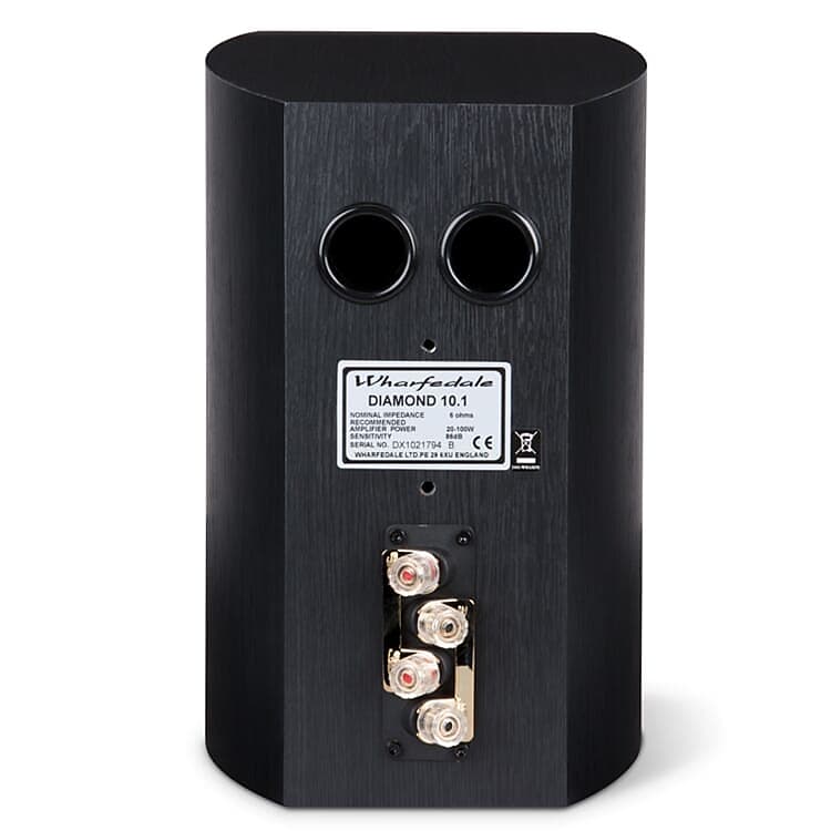Wharfedale Diamond 10.1 Bookshelf Speakers (Black, Pair) | Reverb