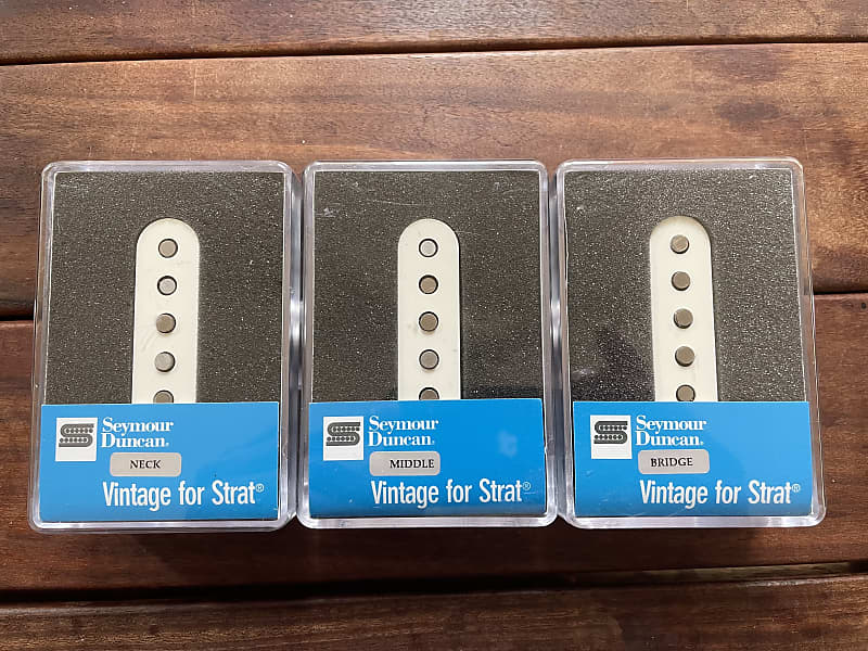 Seymour Duncan SSL-1 Vintage Staggered Strat Pickup Set | Reverb