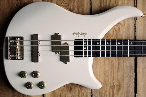 TOP ORIGINAL 1992 EPIPHONE EBM-4 ELECTRIC BASS SWEPT-C SHAPE | Reverb