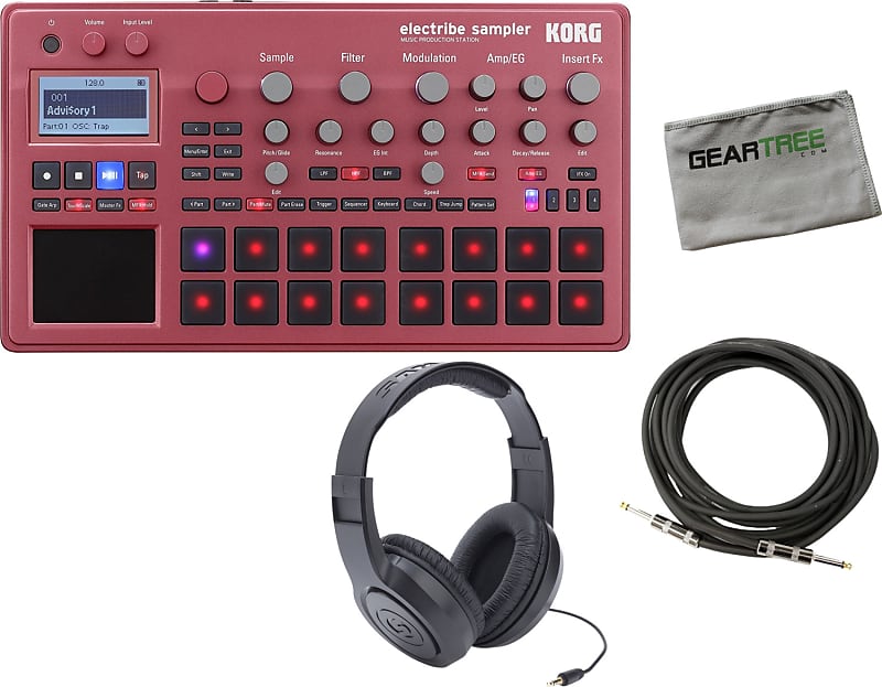 Korg ELECTRIBE2SRD Electribe Sampler w/ Headphones, Cable, | Reverb