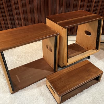 Trio (3) Custom Wooden Outboard Racks by NICE RACKS | Reverb