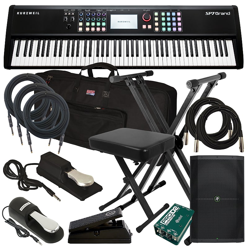 Kurzweil SP7 Grand 88-Key Stage Piano COMPLETE STAGE BUNDLE | Reverb