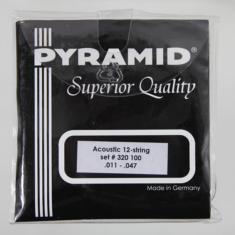 PYRAMID superior quality silver 12-string guitar string set | Reverb