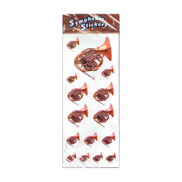 Symphonic Stickers French Horn 6 Sheets | Reverb