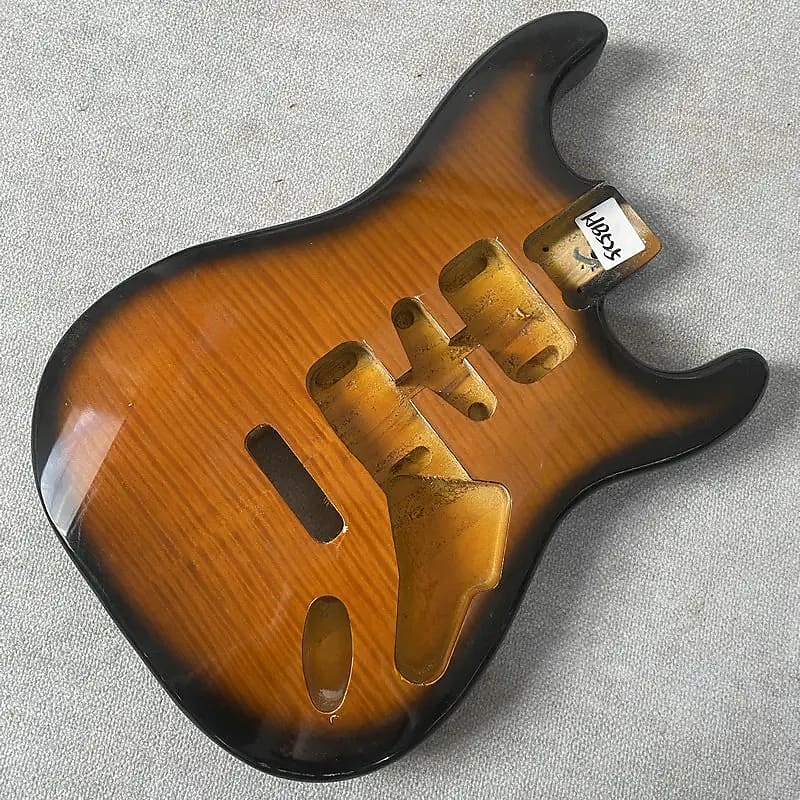Sunburst Finish Guitar HSH Tiger Maple Top Stratocaster Strat | Reverb