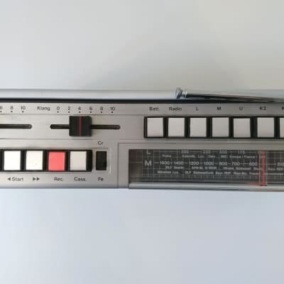 ITT RC 2000 Portable Vintage Radio, Cassette Tape Recorder - | Reverb