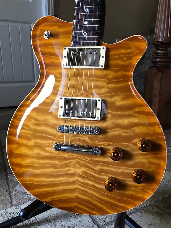 Grosh Set Neck 2008 Quilted Vintage Maple Burst Figured | Reverb