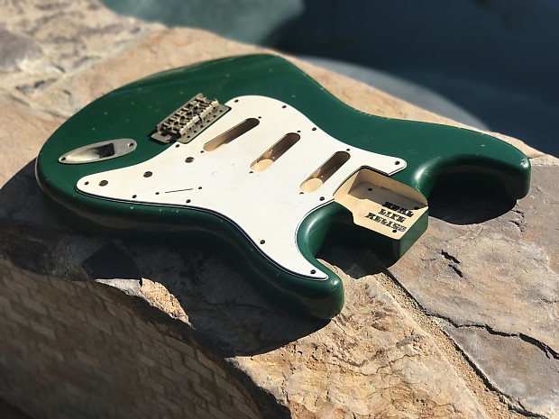 Real Life Relics Strat Stratocaster Body Aged Lotus Green | Reverb
