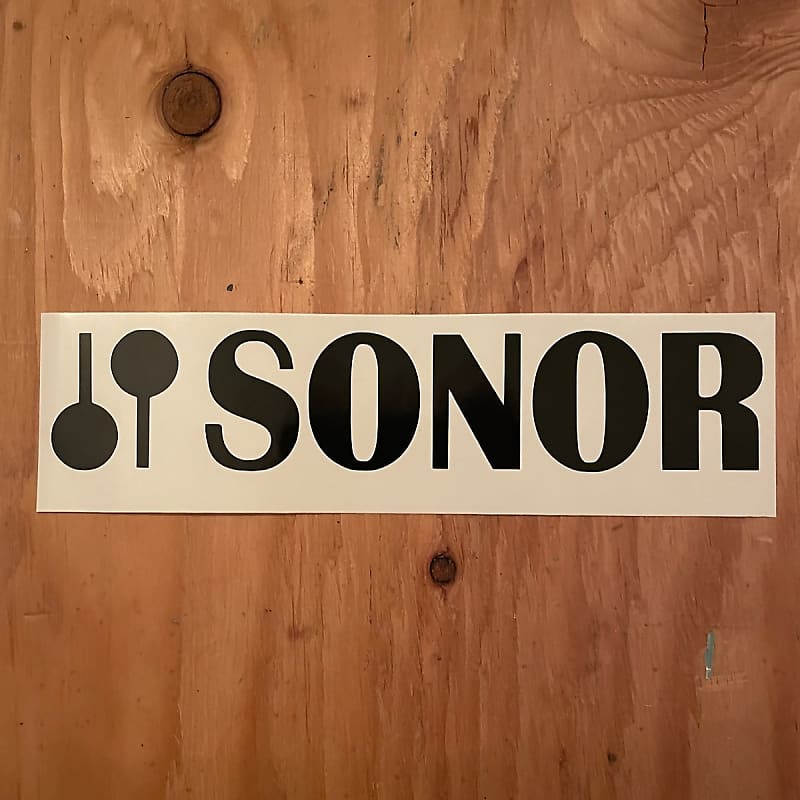 Sonor Modern Logo Black Decal Sticker | Reverb