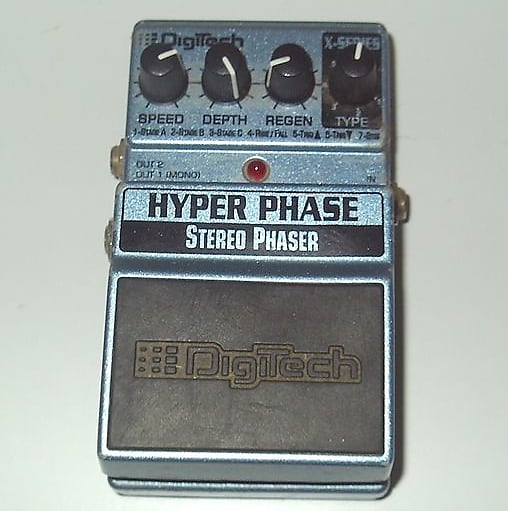 Digitech Hyper Phase Stereo Phaser guitar pedal | Reverb