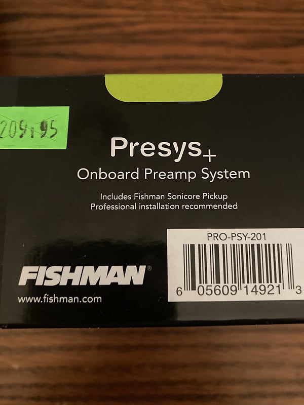 Fishman Presys plus acoustic guitar pickup system 2020 Black | Reverb