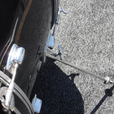 LUDWIG ROCKER 22" BASS DRUM. BLACK WRAP. 1980s Ludwig. Made | Reverb