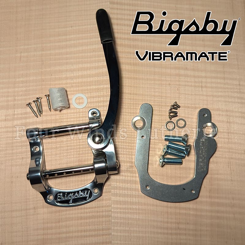 *NEW* Bigsby B5 Pinless + Vibramate V5 Aluminum Vibrato | Reverb