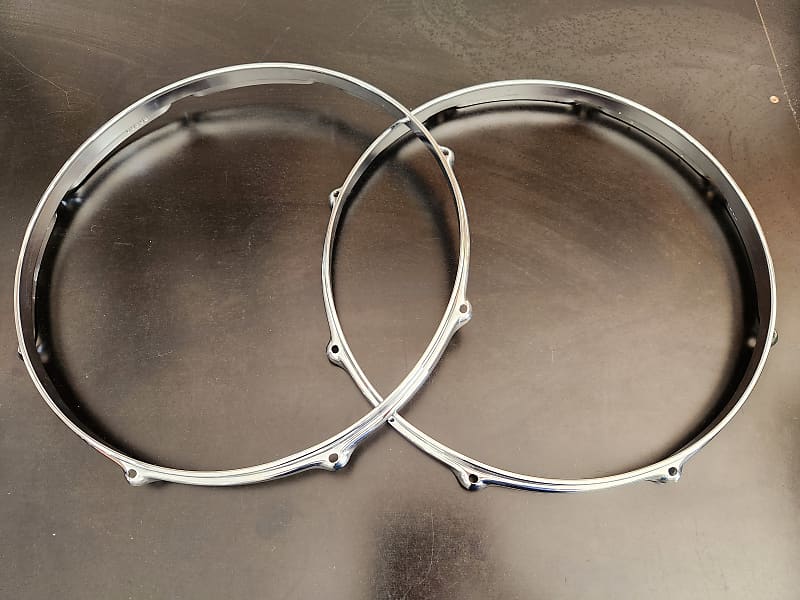 Yamaha Maple Custom Power Hoops 15" Floor Tom 8 Lug Aluminum | Reverb