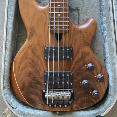Wal MK2 2021 Flame Walnut 5 string bass guitar | Reverb