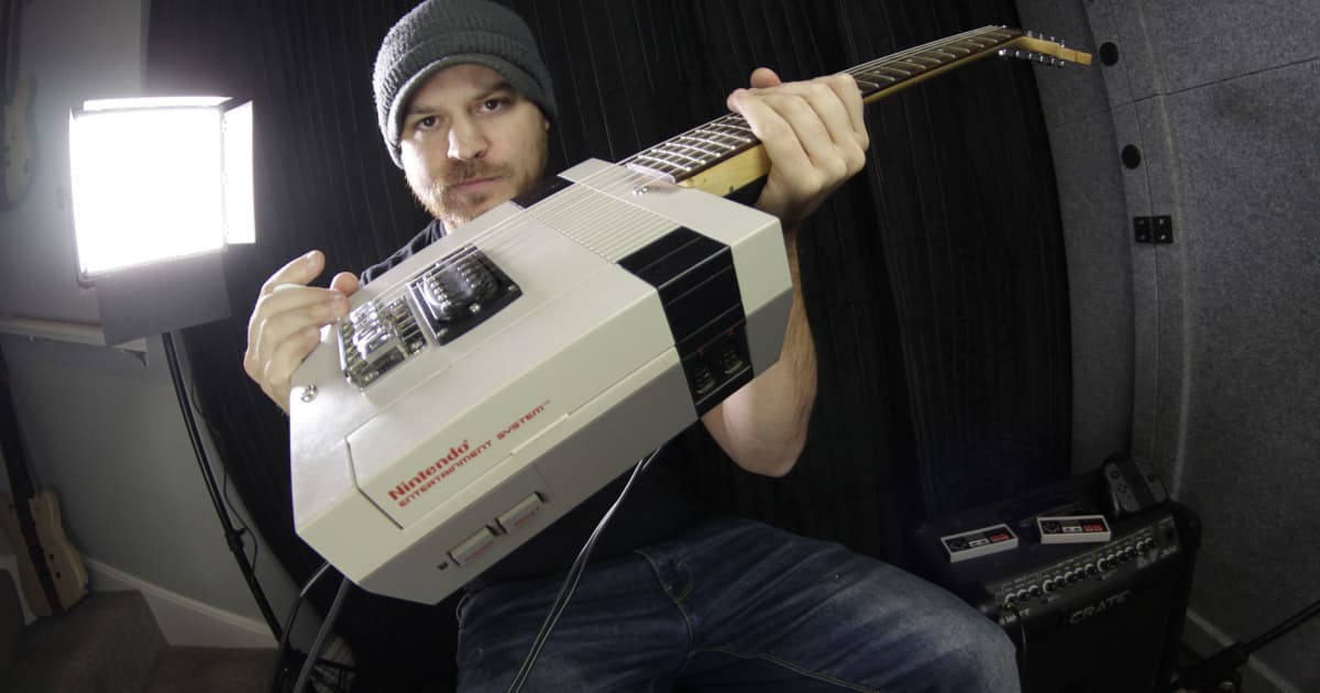 Video: Rob Scallon Shows Off the Guitendo—a Fully | Reverb News
