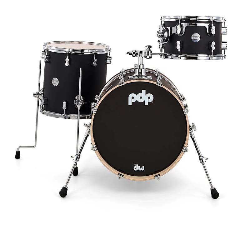 Drum Kit PDP By DW Shell Pack, Maple Pop, Satin Black | Reverb UK