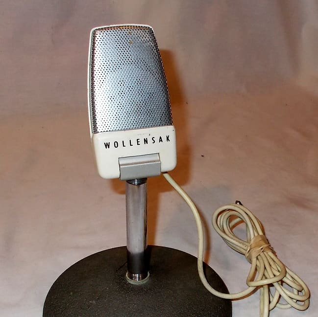 1950's Shure / Wollensak Model B-162-4 Crystal Microphone | Reverb UK