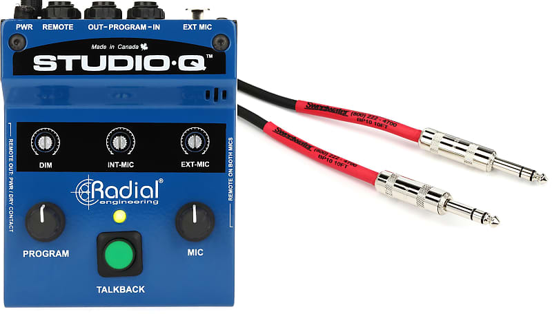 Radial Studio-Q Desktop Cue & Talkback Controller Bundle with | Reverb