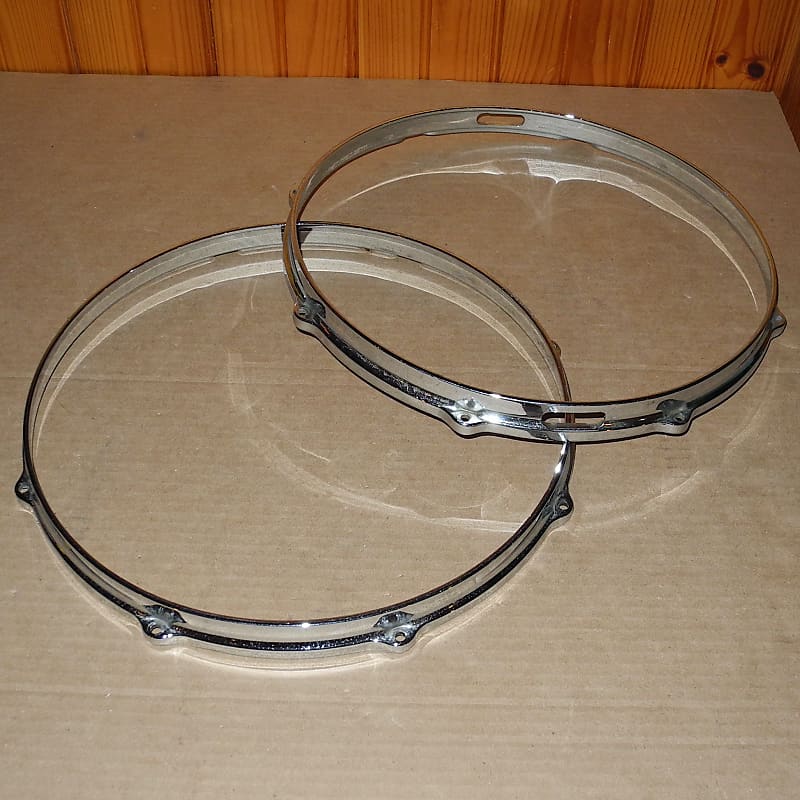Vintage Gretsch 14" Die Cast 8 Hole Snare Drum Rims Hoops | Reverb