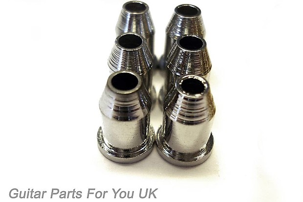New Chrome Set Of 6 Bullet String Ferrules For | Reverb UK
