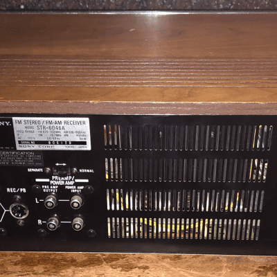 Sony STR-6046A Stereo Receiver Solid State 1972 Silver Face | Reverb